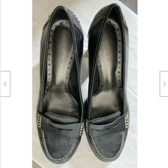 Michelle D | Shoes | Michelle D 8 2 Black Loafter Style Pump Round Toe ...